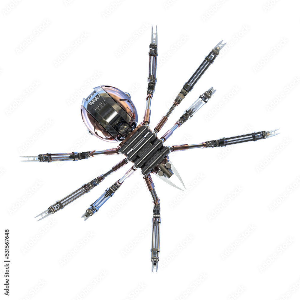 Mechanical Spider Artificial Intelligence. High resolution image ...