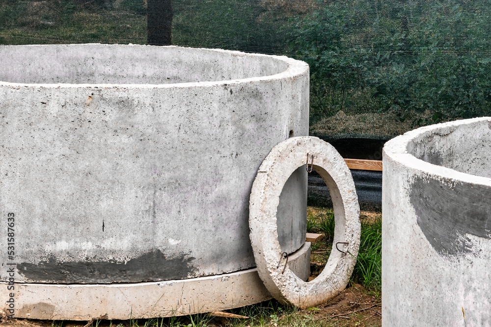 Reinforced concrete rings for the installation of underground wells at ...