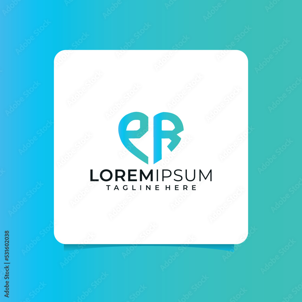 pr letter design for logo and icon.az typography for technology ...