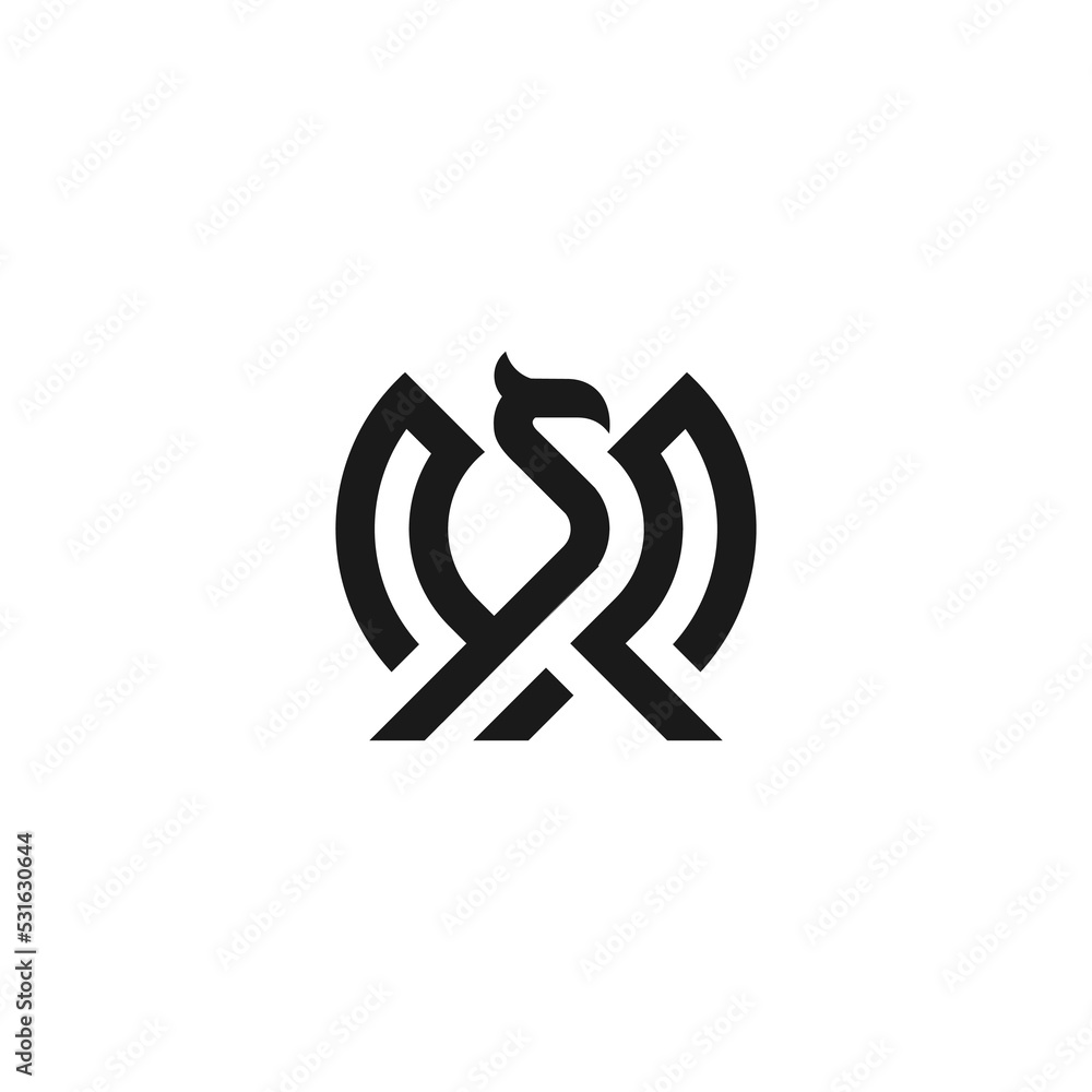 line phoenix logo Stock Vector | Adobe Stock