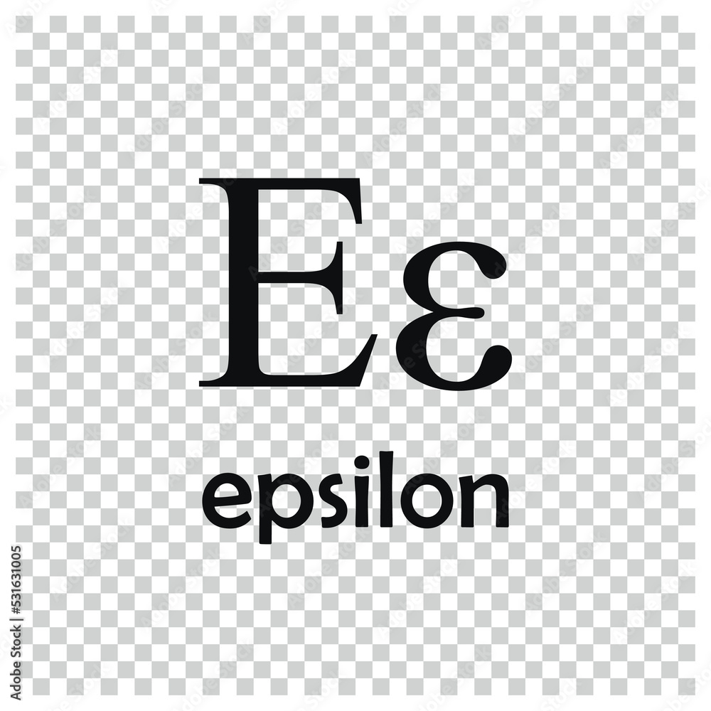 Simple epsilon. The Greek alphabet has been used to write the Greek ...