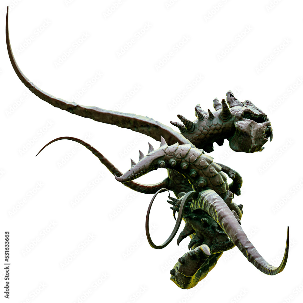 Abstract Organic Alien Tentacle Tendril | Transparent Background PNG ...