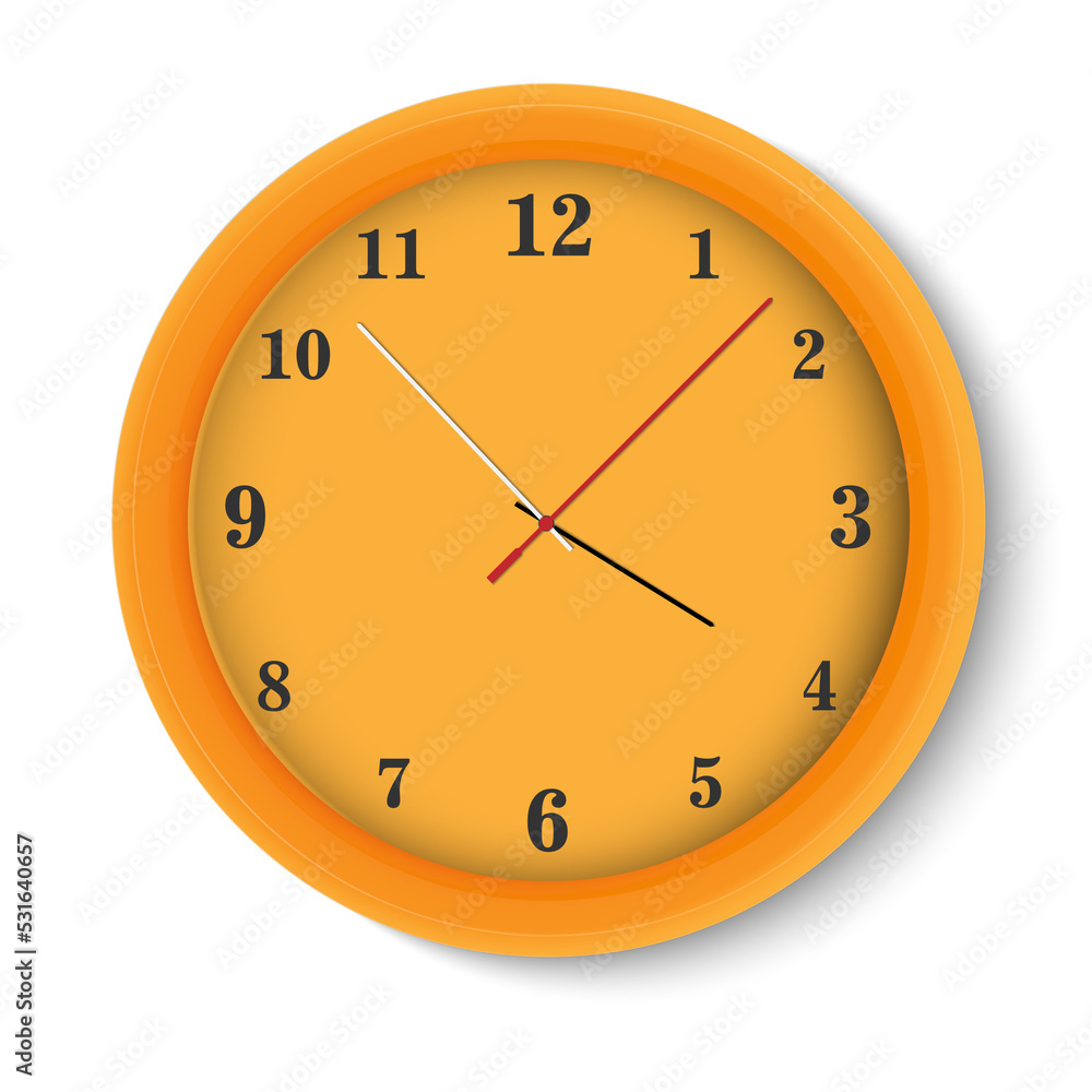 Circle time clock png file for decorate Stock Illustration | Adobe Stock