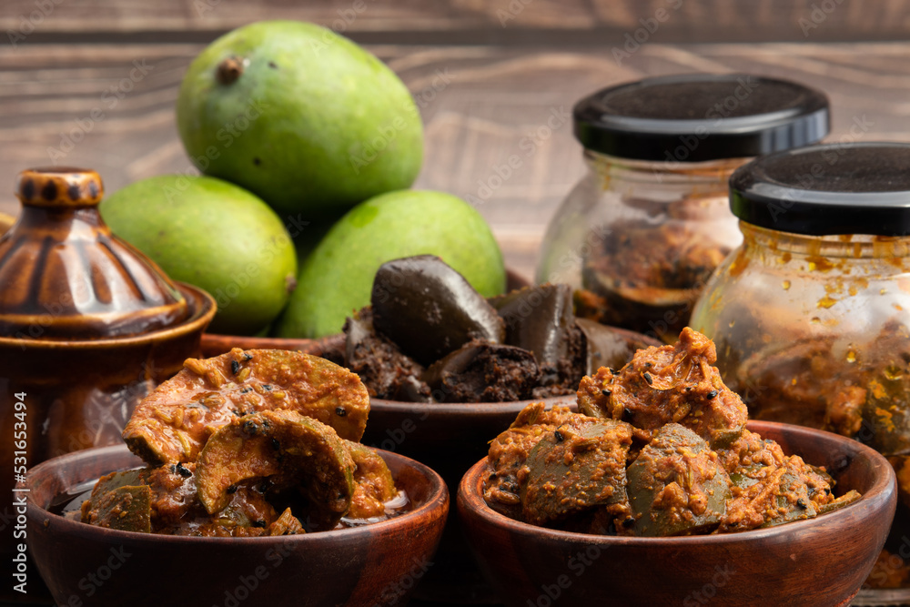 Mango Pickle Also Called Aam Ka Achar, Organic Dry Kachi Keri Achaar ...