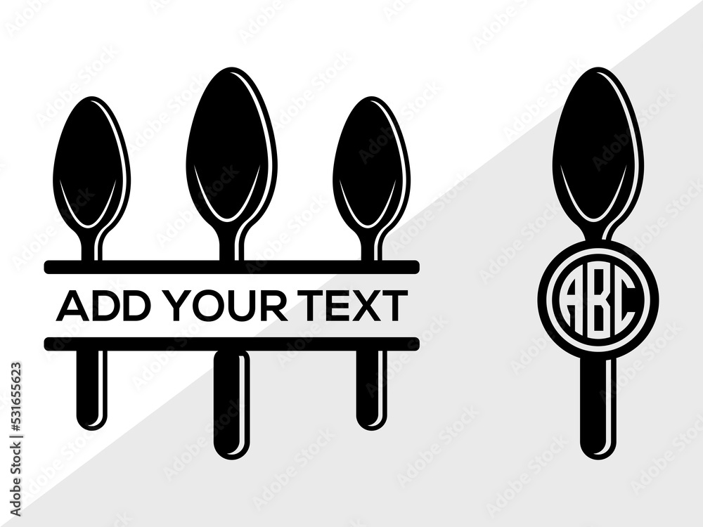 Spoon SVG, Utensils Svg, Kitchen Svg, Frok Svg, Soup Spoon Svg, Cutlery ...