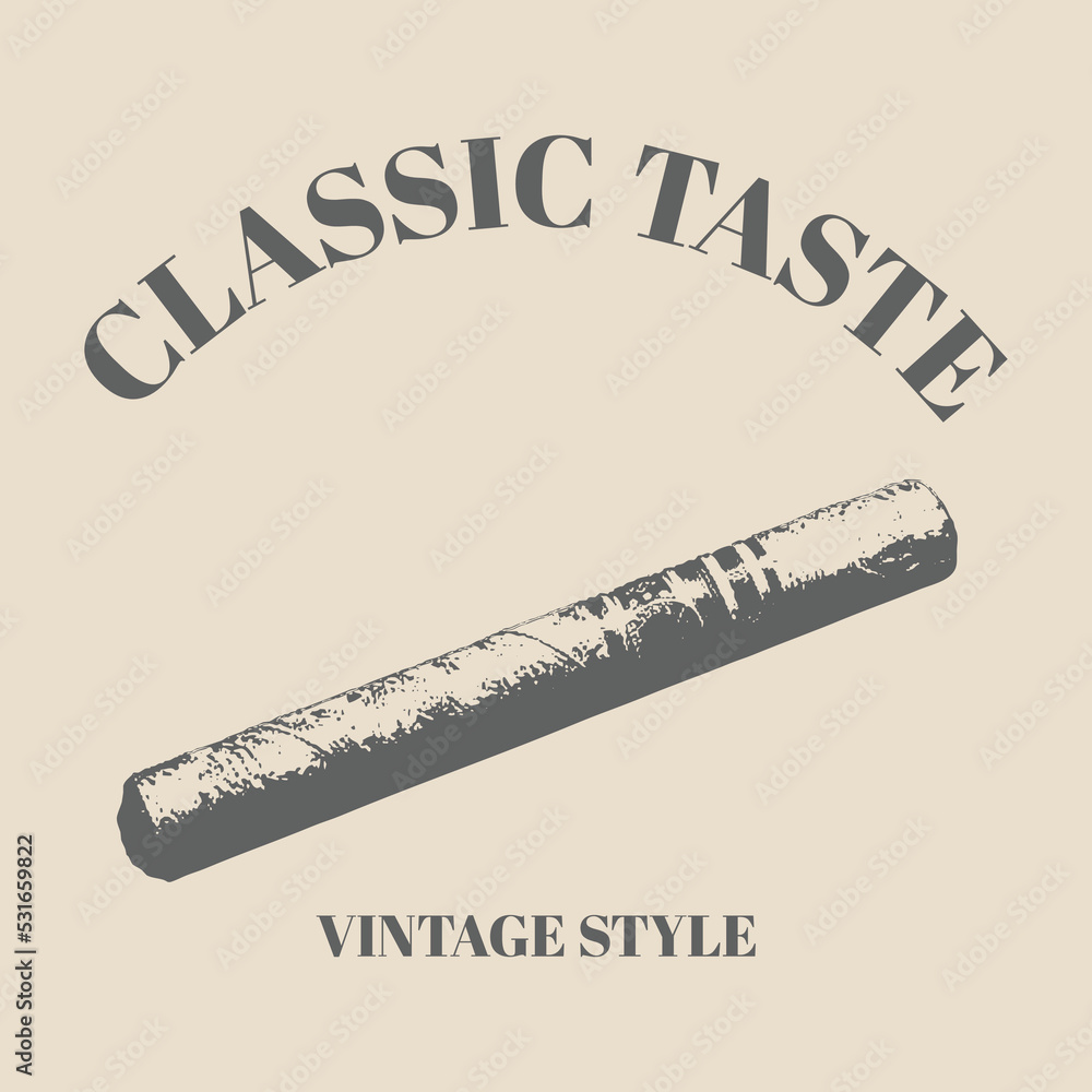 Logo cigarette. Vector illustration in sketch style. Illustration of ...