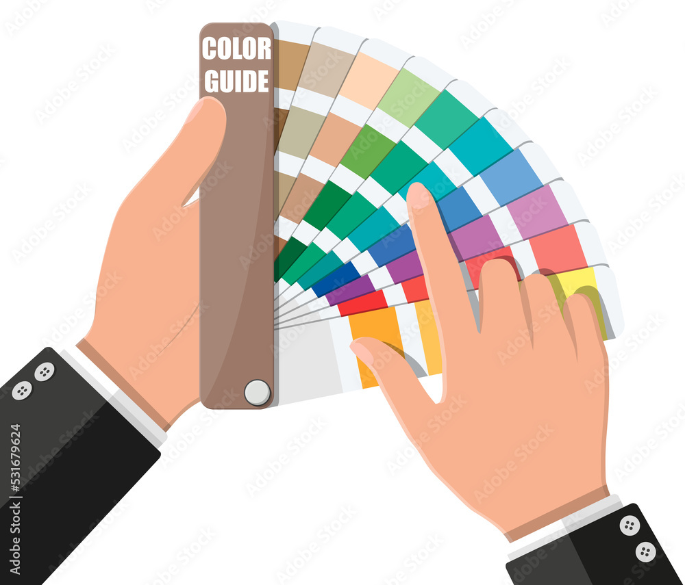 Color swatch, color palette guide Stock Illustration | Adobe Stock
