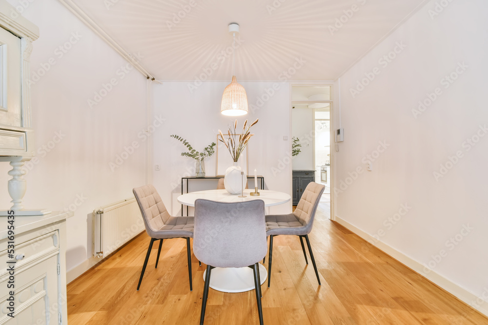 Interior Of Empty Dining Room Stock Photo | Adobe Stock