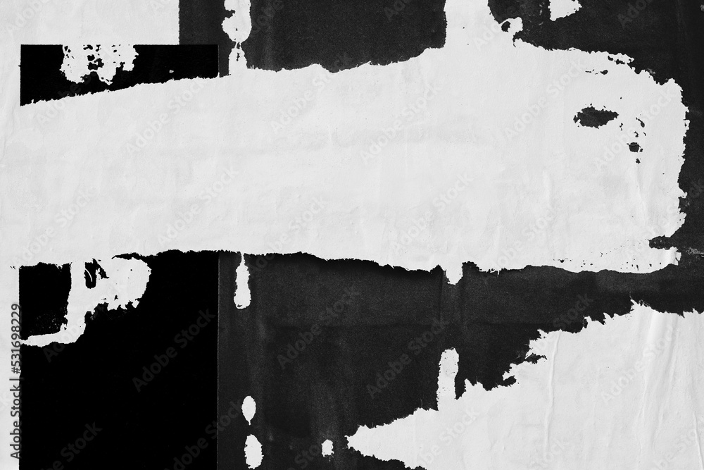 Old ripped torn black and white posters textures backgrounds grunge ...