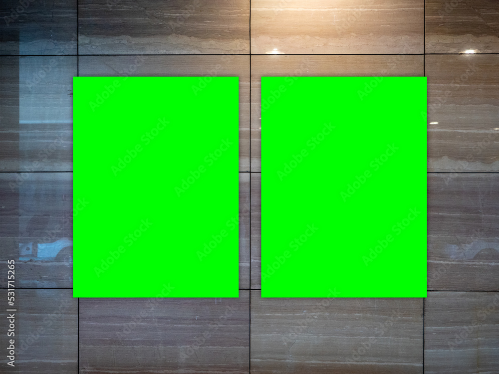 Two Duo Green Screen Chroma Key display boards used for digital ...