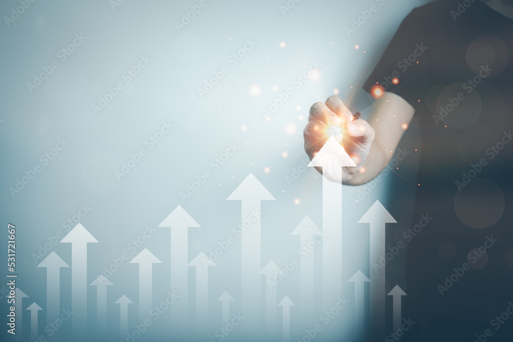 Businessman plan to achieve goals, Plan Do Check Act PDCA, review of ...