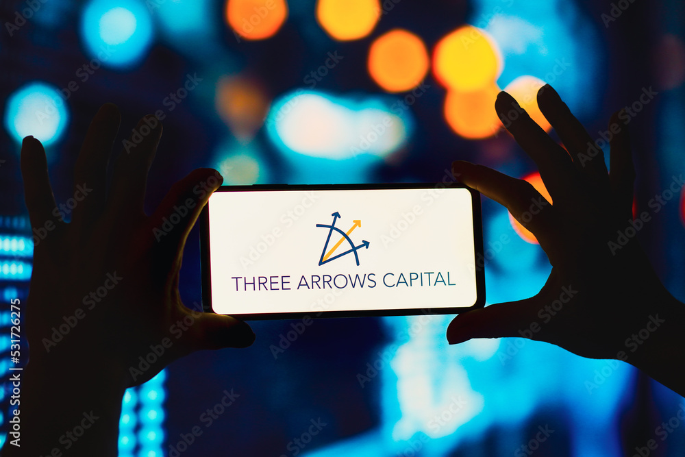 September 19, 2022, Brazil. In this photo illustration the Three Arrows ...