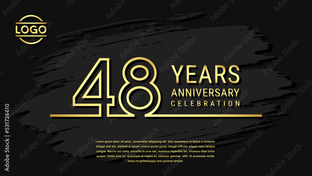 48 years anniversary celebration, anniversary celebration template ...
