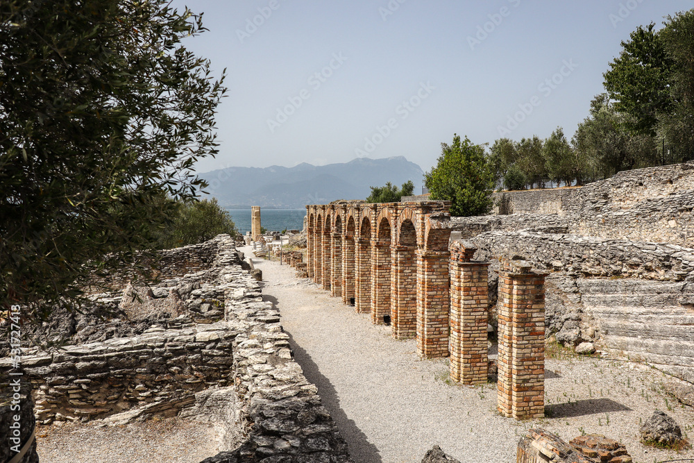 The Cryptoporticus in Grottoes of Catullus at Northern Italy. Historic ...