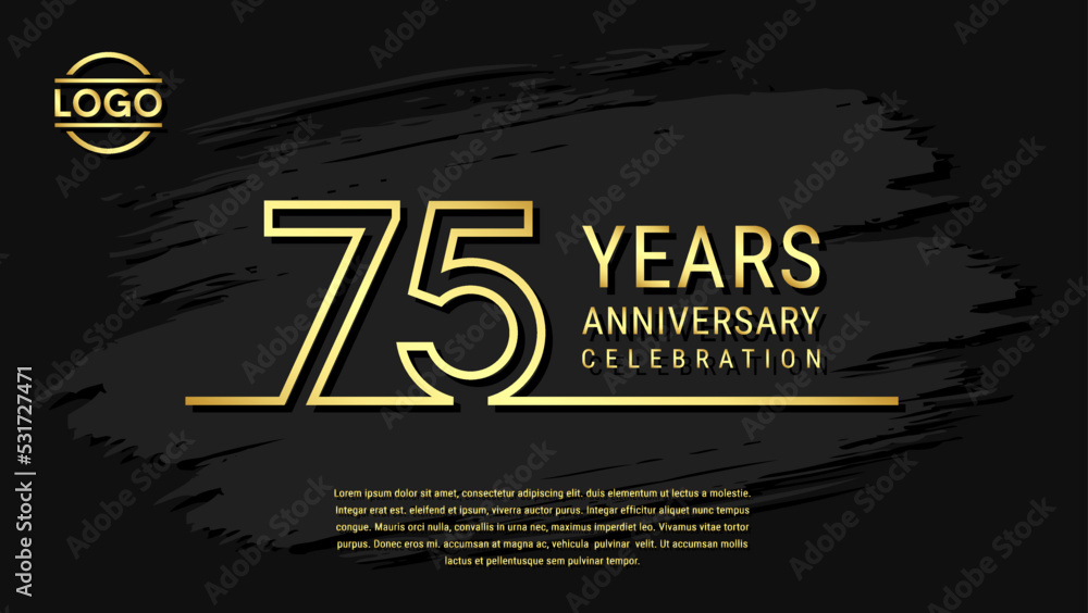 75 years anniversary celebration, anniversary celebration template ...
