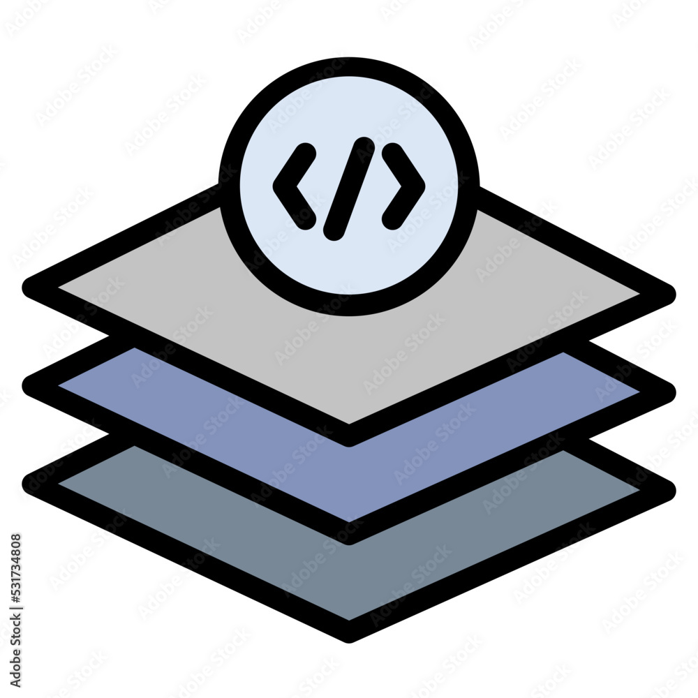 software icon line color vector illustration Stock Vector | Adobe Stock