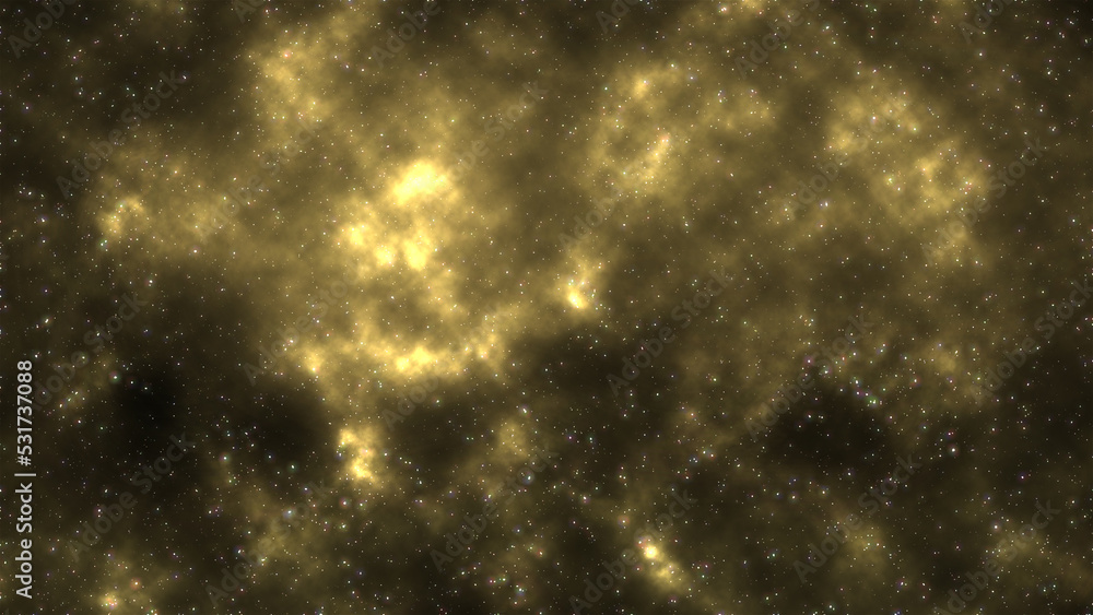Outer space background with shining stars and realistic nebula ...
