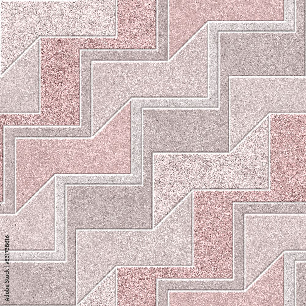 Ceramic tiles seamless texture with geometric pattern, floor background ...