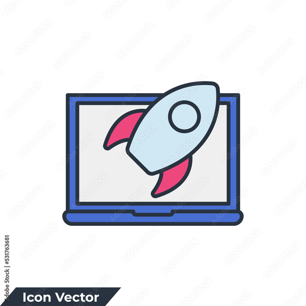 development icon logo vector illustration. Software development symbol ...