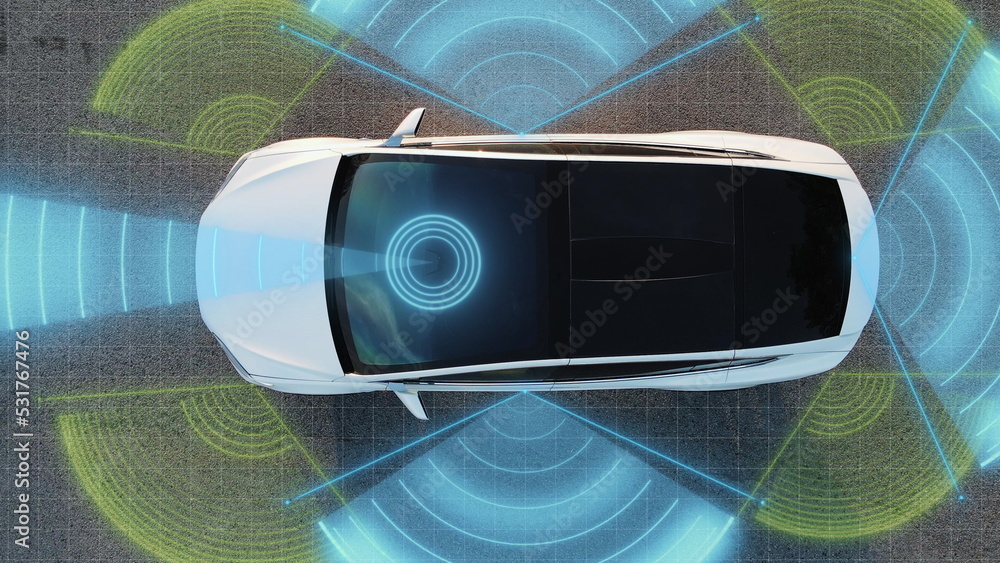 Self Driving Autopilot Car Technologies, Radar, 360, Sensor, Cameras ...