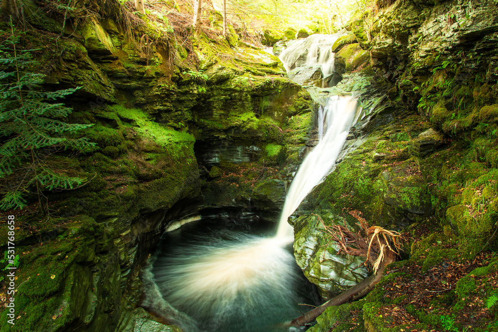Long Exposure photos of the Falls of Acharn near Loch Tay, Scottish ...
