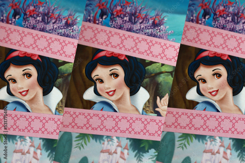 Snow White and the Seven Dwarfs. 7 dwarfs. Classic Walt Disney movie ...