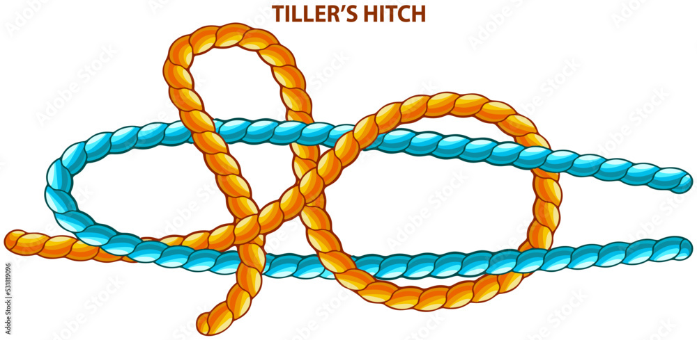 Tillers hitch isolated on white. Binding and fastening unit for ...