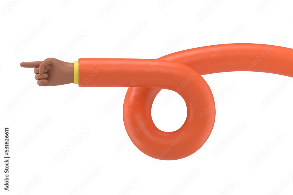 Transparent Backgrounds Mock-up.3D illustration of flexible African ...