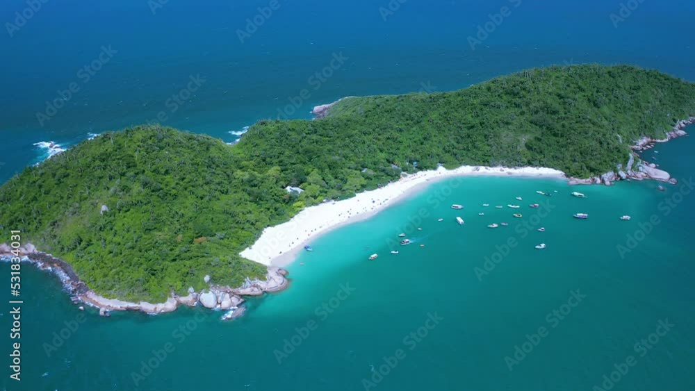 Ilha do Campeche Florianopolis Santa Catarina Brasil Stock Video ...