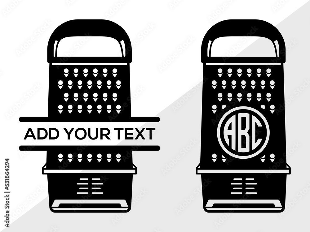 Grater Monogram SVG, Kitchen Utensils Svg, Cooking Svg, Cheese Grater ...