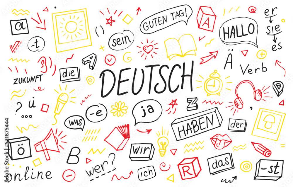 Deutsch Interpreter language online. German language learning concept ... Deutsch Interpreter language online. German language learning concept ...