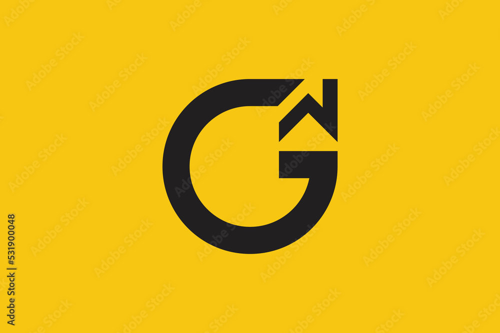 Minimal GW logo. Icon of a WG letter on a luxury background. Logo idea ...