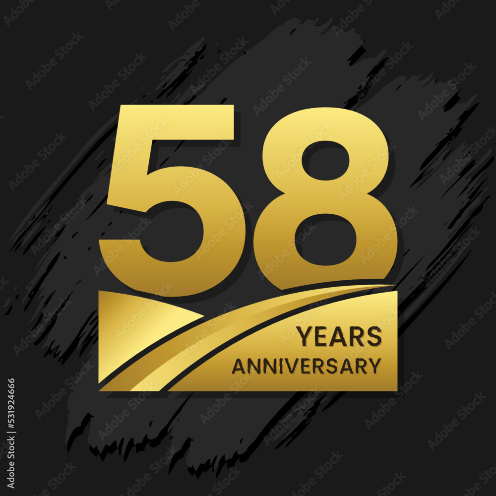 58 years anniversary celebration, anniversary celebration template ...