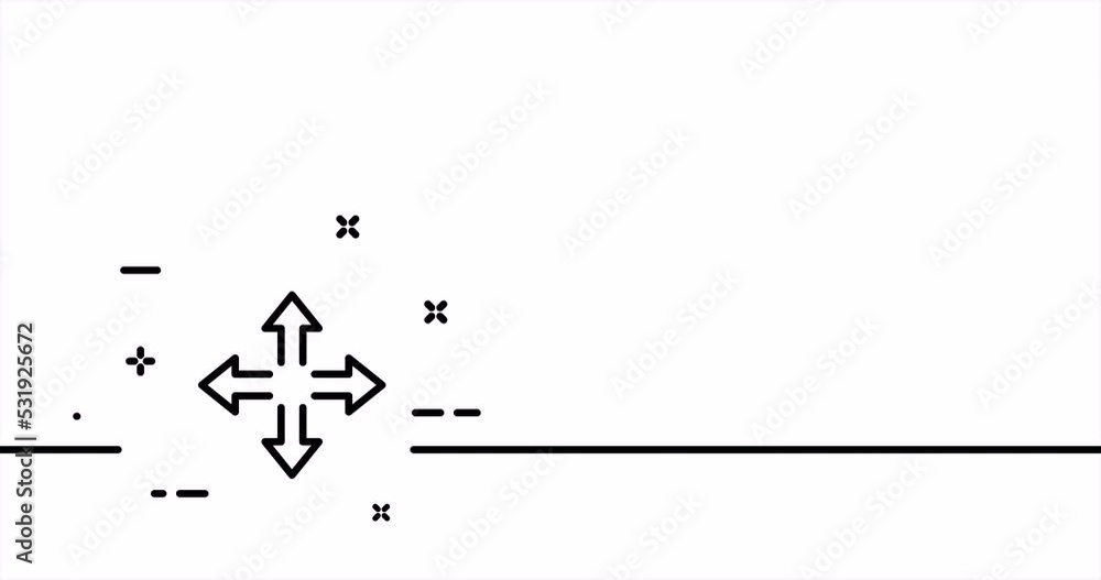Zoom in and out arrows. Maximize, minimize, view, full screen, window ...