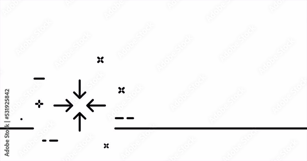Zoom out arrows. Maximize, minimize, full screen, window, viewer ...