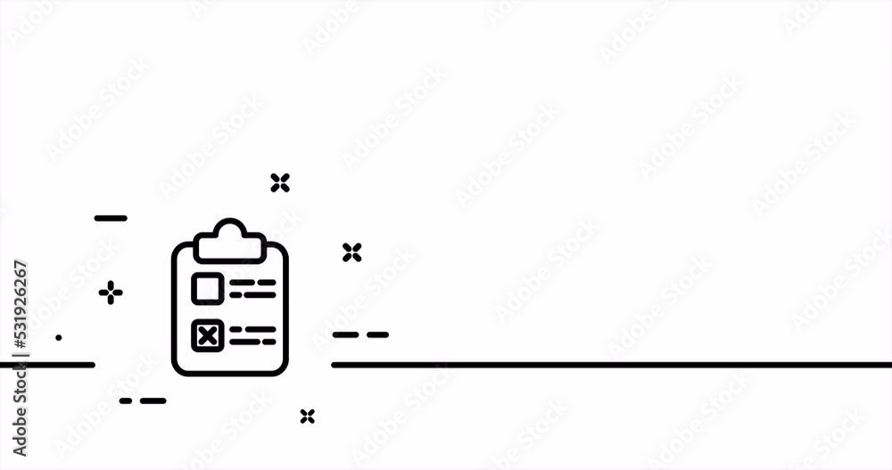 Clipboard with a cross. Document, rejection, checkbox, text, deny ...