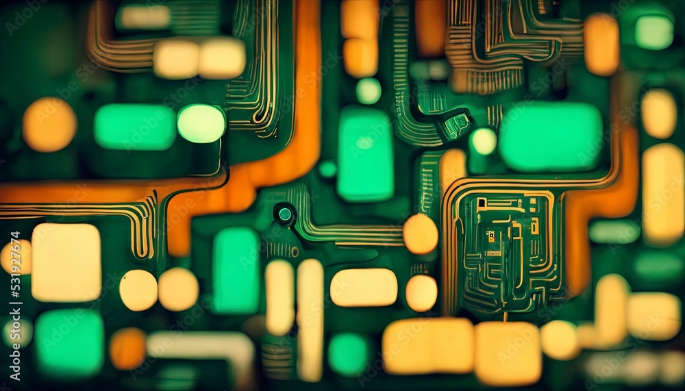 Circuit board background, can be used as digital dynamic wallpaper ...