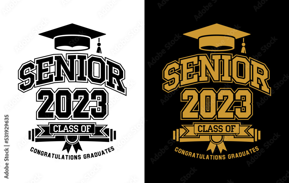 Lettering you did It, class of 2023. Text for design greeting ...
