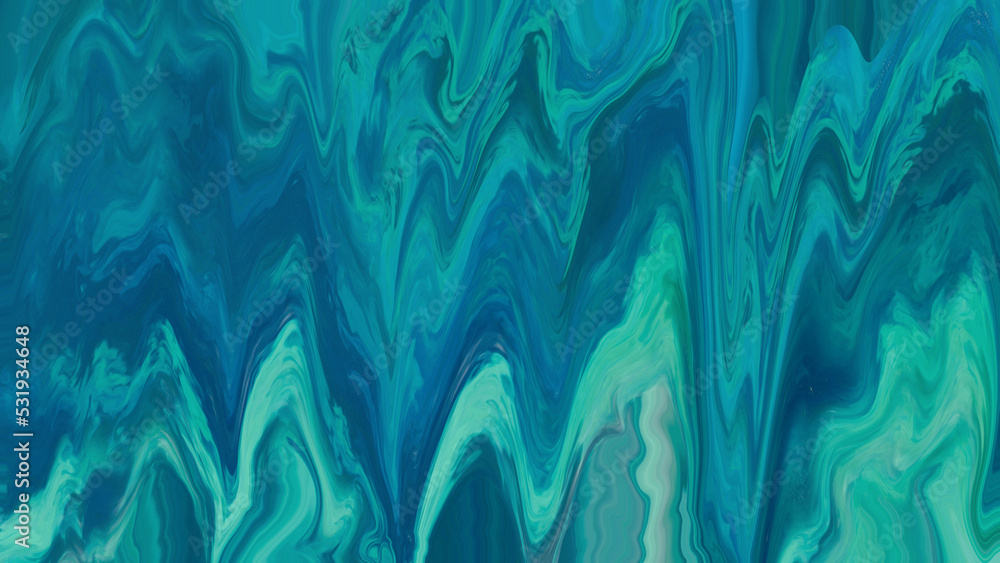 Fluid abstract background texture of turquoise and blue color wallpaper ...