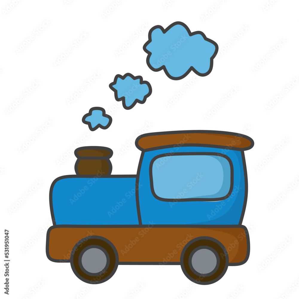 cartoon train pictures for coloring book. Stock Vector | Adobe Stock