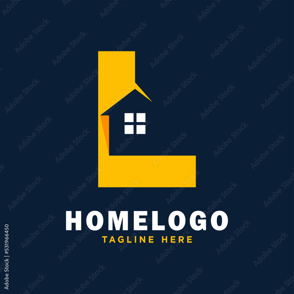 Letter L House Logo Design Template Inspiration, Vector Illustration ...