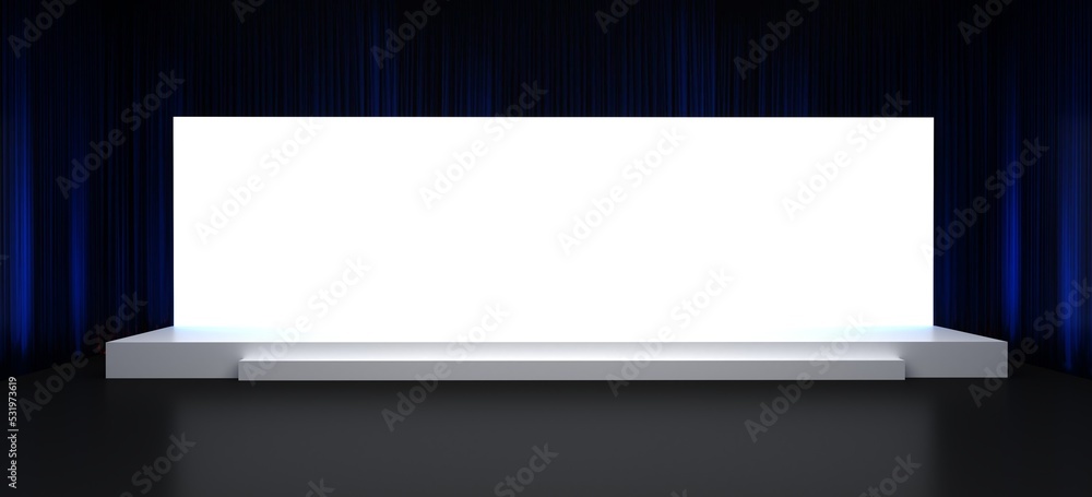 Conference Stage Designs. Meeting event scene, party scene design ...