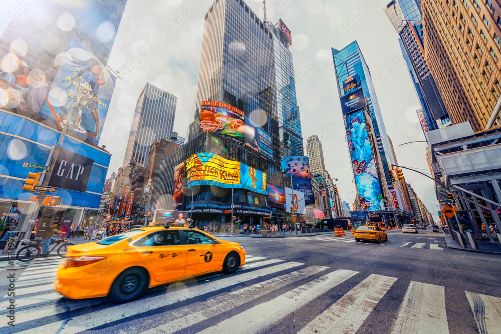 Times Square, the major commercial intersection in Midtown Manhattan ...