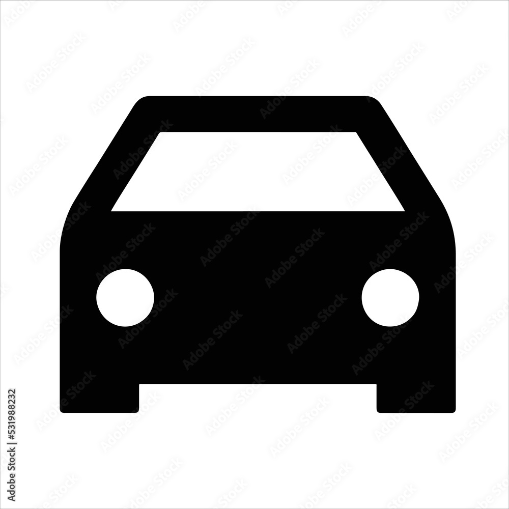 Car Icon. Vector car icon isolated on white background. Car icon trendy ...