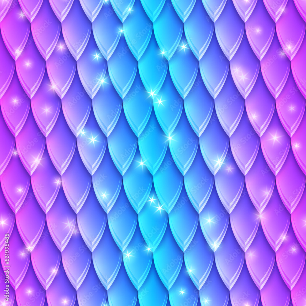 Pink and blue dragon skin pattern Stock Vector | Adobe Stock