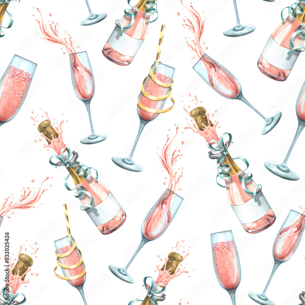 Happy Birthday Pink Champagne