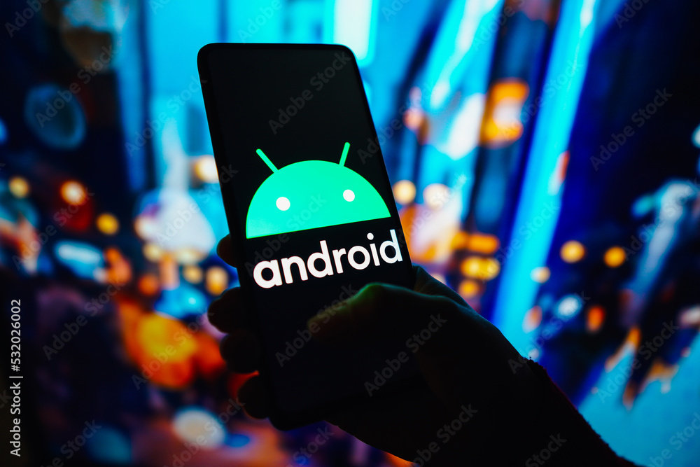 September 20, 2022, Brazil. In this photo illustration, the Android ...
