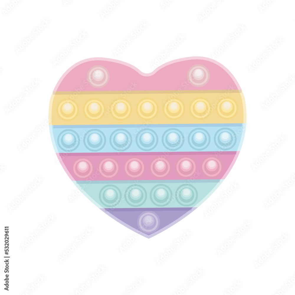 PopIt Heart Stock Vector | Adobe Stock
