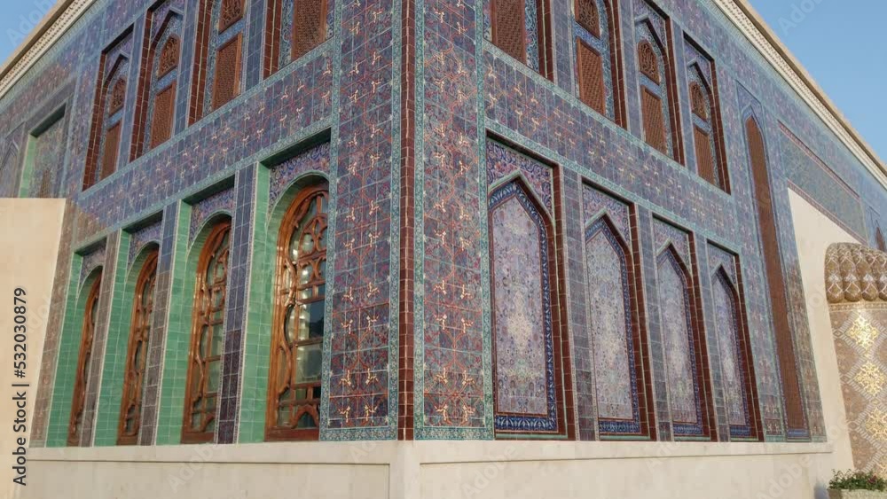 Exterior of Katara mosque in Doha Qatar in Katara Cultural Village in ...