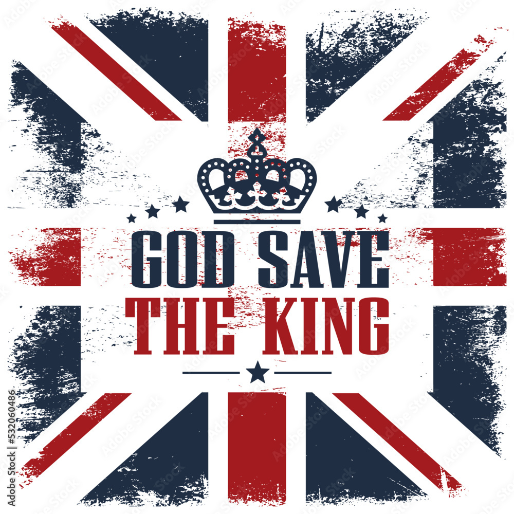British royalty. God save the king Stock-Vektorgrafik | Adobe Stock